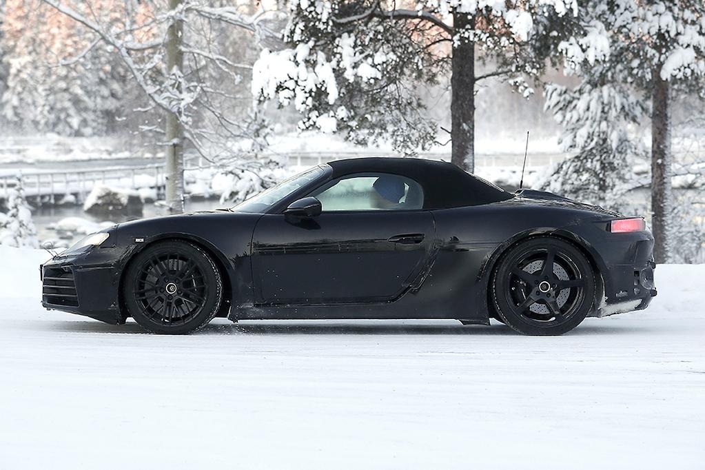 2025 Porsche 718 Boxster EV spy shots - Nine Sigma Vehicles